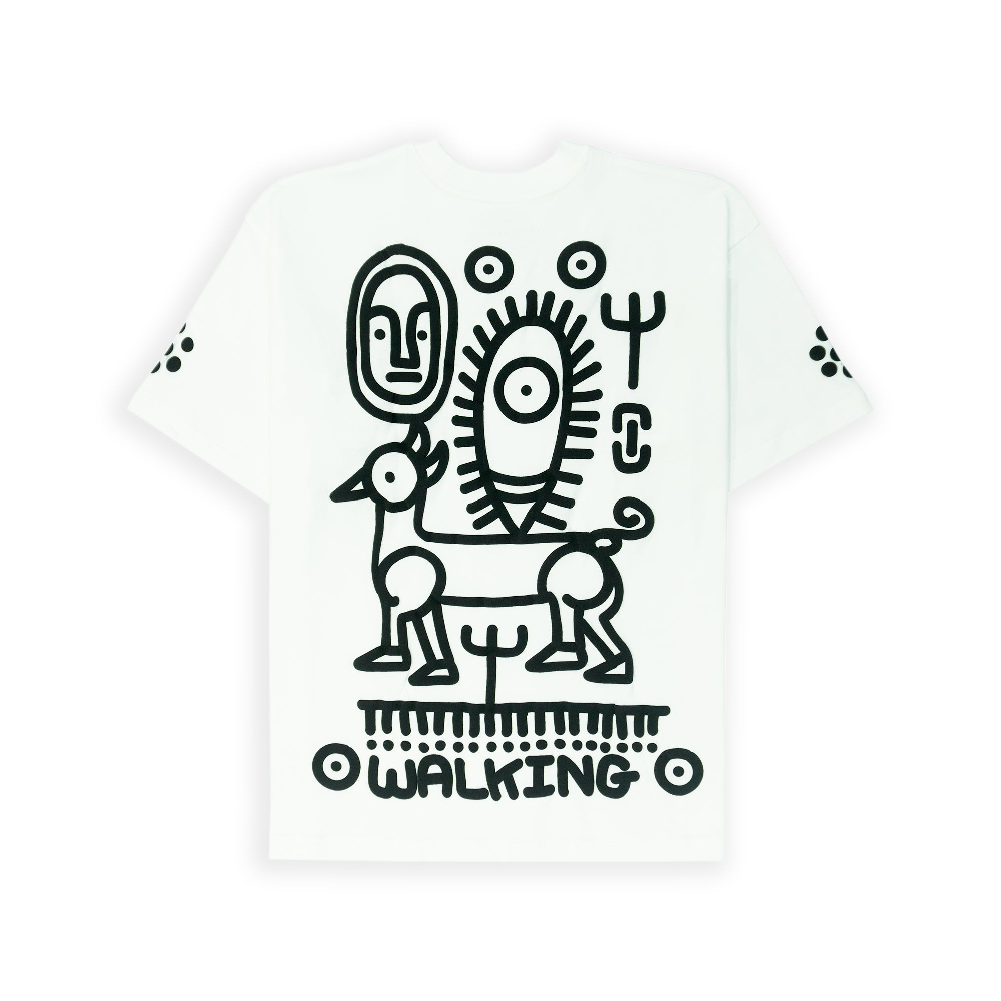 Peacock T Shirt In White Unisex Jaywalking